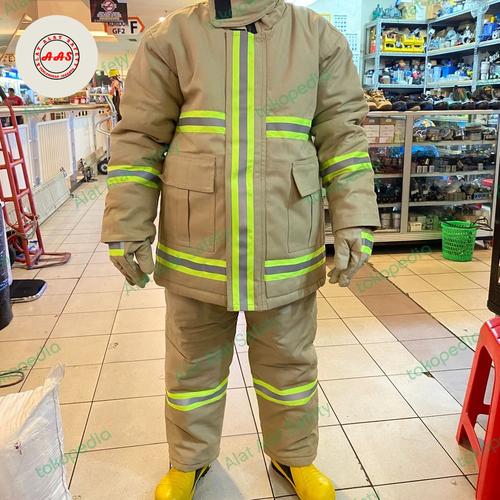 Jual Baju Pemadam Kebakaran/ Baju Anti Api/Fireman Suit Damkar ...