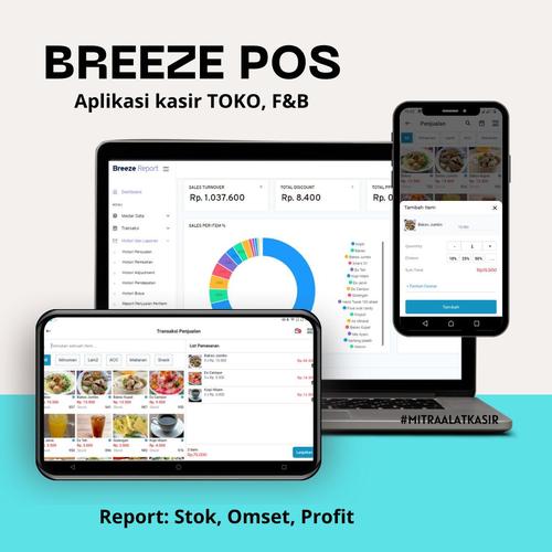Jual APLIKASI PROGRAM KASIR ANDROID TOKO, CAFE, RESTO (BREEZE POS ...