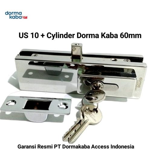 Jual Patch Fitting US 10 DormaKaba/Dorma/ Kunci Pintu Kaca Bawah +Cylinder - Jakarta Timur - pd ...