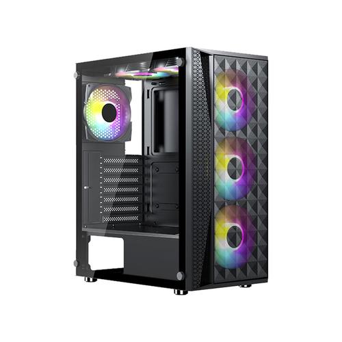 Jual VenomRX Mystra Black 4Fan RGB ATX MATX Venom-RX Casing PC Gaming ...