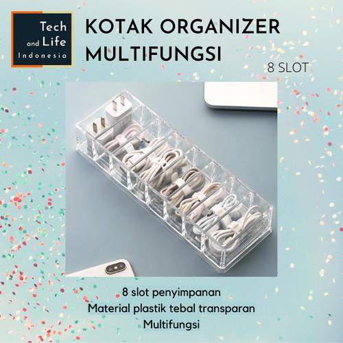 Promo Kotak Organizer Kabel Multifungsi Cable Management 8 Slot - 8 ...