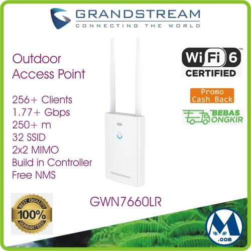 Jual Grandstream GWN7660LR 2x2 MIMO 802.11ax Wifi 6 Outdoor Access ...