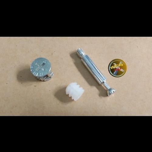 Jual Baut Skrup Minifix Socket Casing 3 Macam / Baut Meja Lemari 4 cm ...
