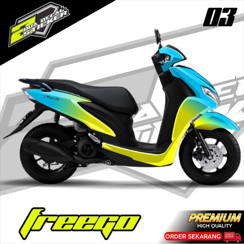 Jual stiker motor freego decal full body DS 03 - biru tua, standar ...