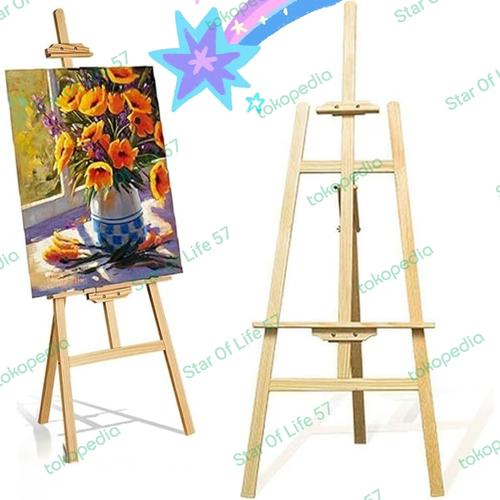 Jual Easel Wooden Frame Foto Lukisan Lukis Stand Kayu - 150 Cm ...