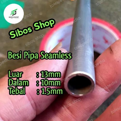 Jual Pipa Besi Seamless Od 13mm / Id 10mm Tebal 1.5mm panjang 20cm ...