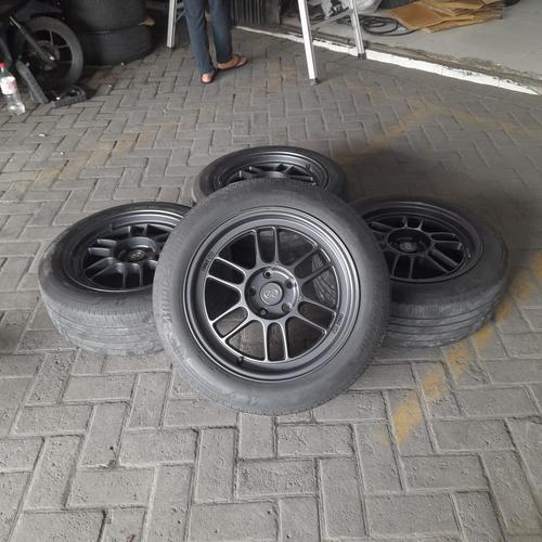 Jual Velg Mobil Second Ring 17 Baut 5 ENKEI R17X8 5X114,3 BAN 215 55 ...