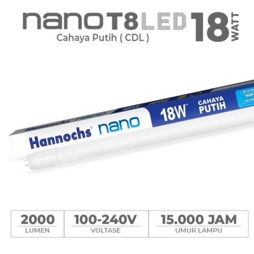 Jual Hannochs Lampu LED Nano T8 18 Watt Cahaya Putih - lampu neon ...