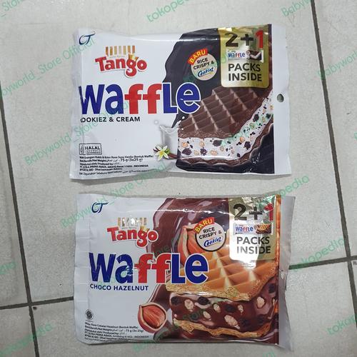 Jual Tango Waffle CHOCO HAZELNUT /COOKIES CREAM wafer ( isi 3 ...