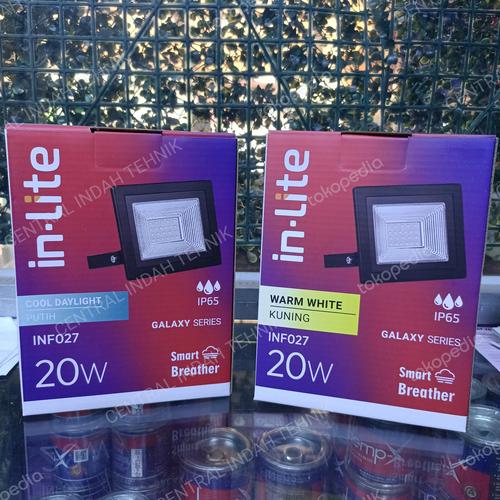 Jual lampu sorot led flood light inlite galaxy inf027 20 watt 20w in-lite - Putih - Jakarta ...