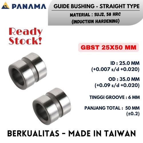 Jual Guide Bushing 25 x 50 Guide Bush GBST 25x50 Made in Taiwan ...