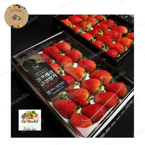 Jual Strawberry Korea AirFlown Premium | Buah Strawberry Korea | Box ...