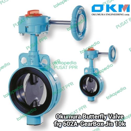 Jual Okumura Butterfly Valve 6" inch 602A Gear / Butterfly Valve Okm 6 ...