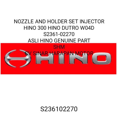 Jual NOZZLE AND HOLDER SET INJECTOR HINO DUTRO W04D S2361-02270 ...