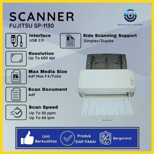 Jual Scanner Folio Fujitsu SP-1130 Scan Partner 1130 Dengan Speed 30 ...