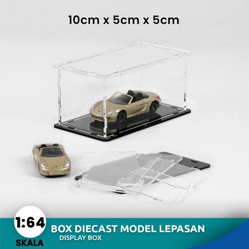 Jual Kotak Diecast BOX Skala 1:64 (10x5x5) Lepasan Full Acrylic - Hitam ...