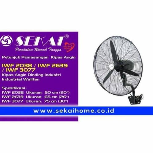Jual Sekai kipas angin dinding besi industri IWF 2038 20 inch IWF2038 ...