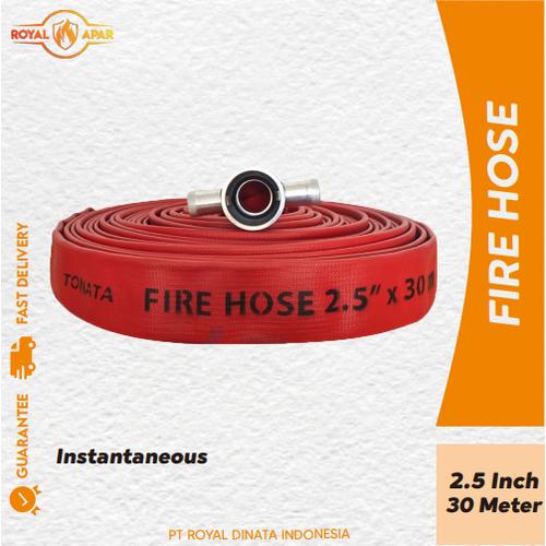 Jual Fire Hose Rubber Instantaneous Tonata 2.5" x 30m / Selang Pemadam 30 m - Kab. Tangerang ...
