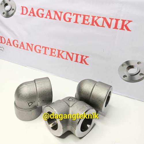 Jual Elbow Besi / Carbon Steel 3/4 inch 6000 SW / Socket Weld / DN 20 ...