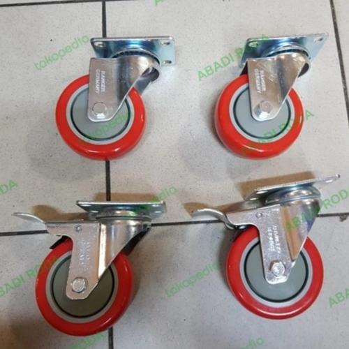 Jual Roda Pu Ranger German 4 inch ( 2 Rem 2 Hidup ) - Jakarta Barat ...