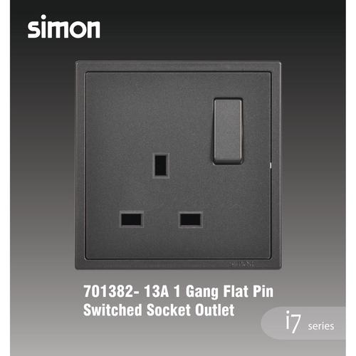 Jual Stop Kontak AC + Switch Simon i7 Grey - Jakarta Barat - Toko ...