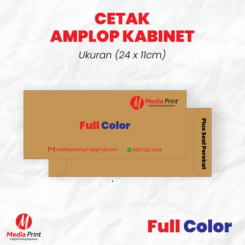 Jual Cetak Amplop Coklat Kabinet Custom 11x24 Cm - Hitam Putih - Kota ...