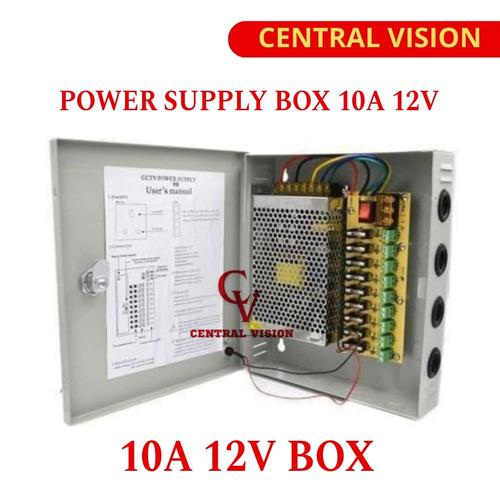 Jual POWER SUPPLY 10A 12V BOX / 12V 10A TRAFO CCTV / HIGH QUALITY MURNI ...