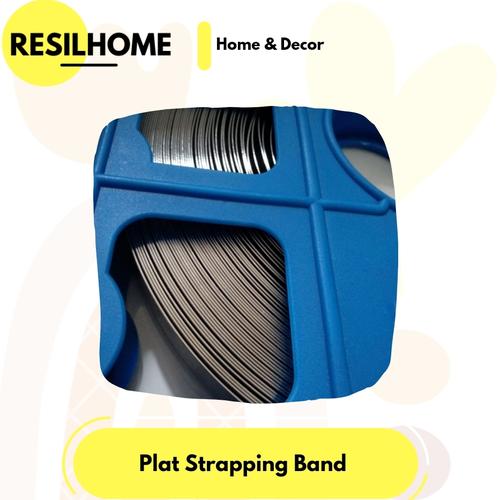 Jual Plat Strapping Band 16 x 0.4 mm Stainless Pengikat Peti Permeter ...