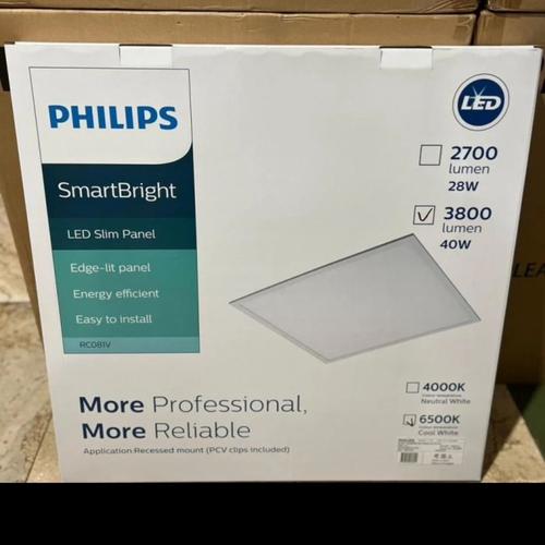 Jual led panel philips 40w gypsum RC091V 60X60 led ceiling plafon 40w ...