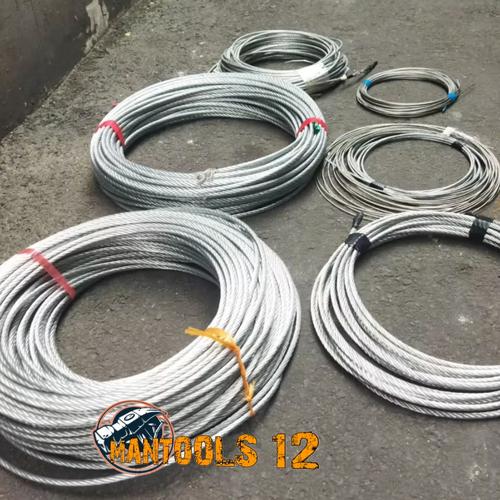 Jual kawat sling 1.5,2,3,4,5,6,8,10,12 mm sling galvanis pengikat sling ...