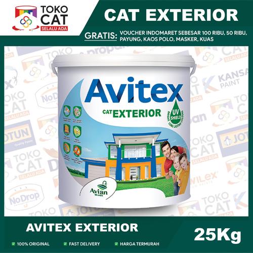 Jual Cat Tembok Luar Avian Avitex Exterior Warna Putih 25 Kg Pail Cat ...