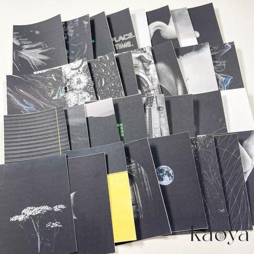 Jual 32pcs Sticker Deco: Black Theme Stiker Dekorasi Tema Warna Hitam ...