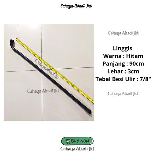 Jual Linggis Besi Panjang 90cm 7/8'' / Linggis Besi Ulir 90 cm 7/8in ...
