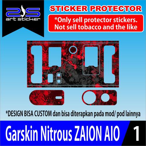 Jual Sticker Garskin Nitrous Zaion Red Black - RED BLACK - Kota ...