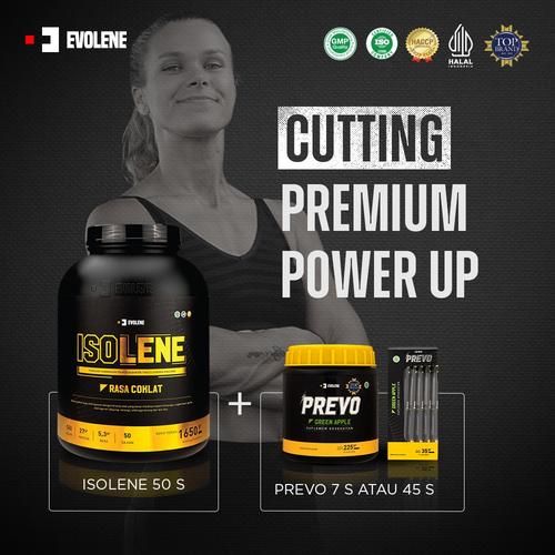 Promo Bundling Cutting Premium Power Up EVOLENE Isolene 50 Sachet ...
