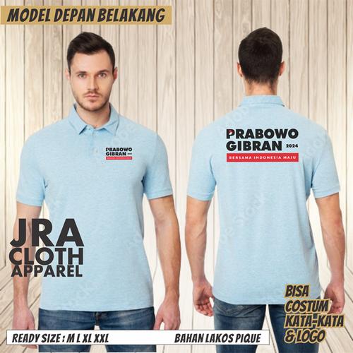 Jual KAOS POLO TIM KAMPANYE NASIONAL PRABOWO GIBRAN BERSAMA INDONESIA ...