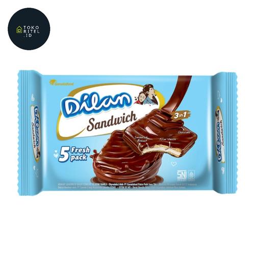 Jual DILAN Biskuit Sandwich Pack (Isi 5) 80gr/Biscuit Coklat Dilan ...