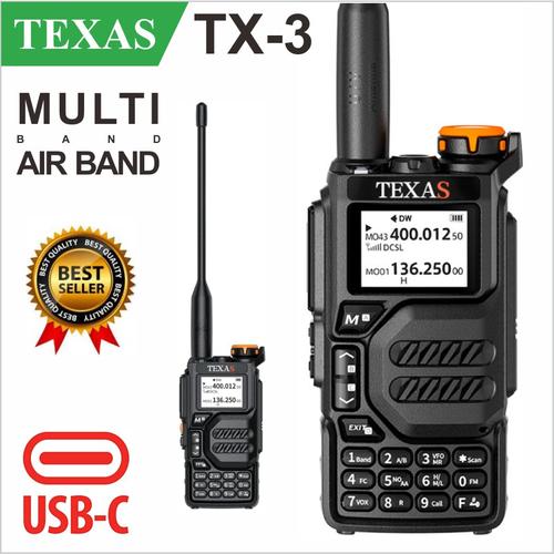 Jual Walkie Talkie Texas TX3 Tahan Banting HT Radio MultiBand AM Two ...