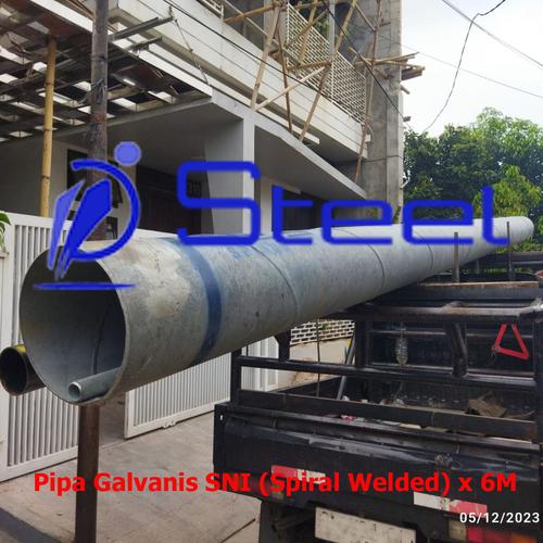 Jual Pipa Galvanis 16" x 6M Tebal 5.6mm 6.35 mm SCH40 | Pipa Air 16 ...