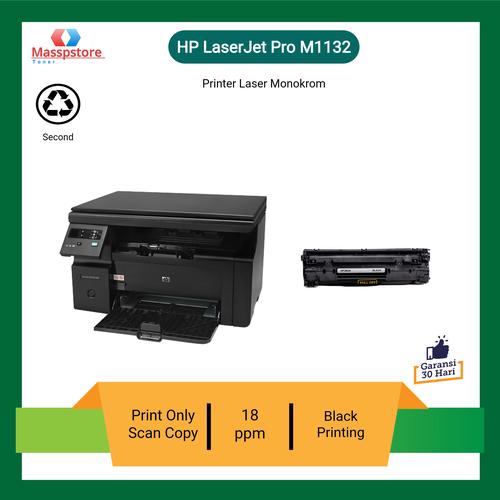 Jual Printer hp laserjet pro m1132 mfp Printer Laser Scan Copy ...