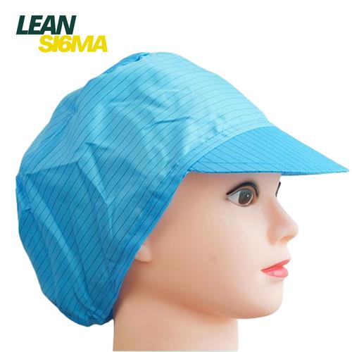 Jual ESD Cap Hat Cleanroom Antistatic Topi Smock Anti Static - Biru ...