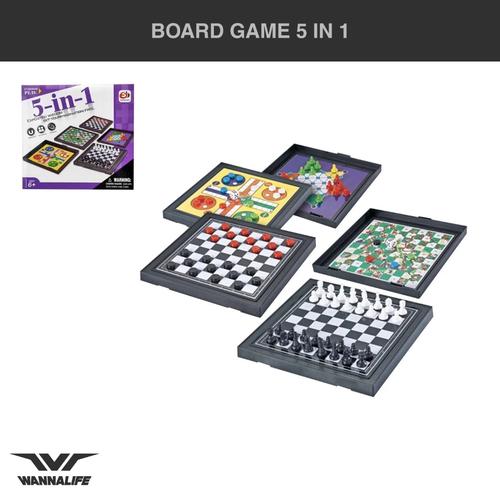 Jual MAINAN ULAR TANGGA PAPAN CATUR LUDO HALMA MAGNETIC BOARD GAME 5 IN 1 - Kota Bandung - padar ...