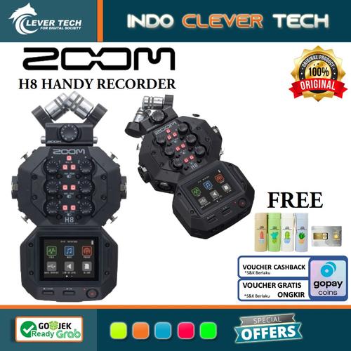 Jual Zoom h8 8-Input / 12-Track Portable Handy Recorder Original ...