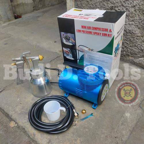 Jual Air Compressor 1/4 HP Low Pressure Spray Gun Kit Mesin Kompresor ...