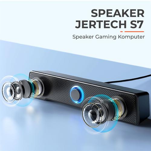 Jual Soundbar S7 Komputer Subwoofer Dual Speaker Front Panel RGB Stereo ...