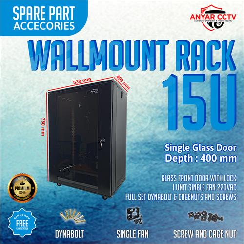 Jual Wallmount Rackmount 15U, Rak Server Single Door 15U Kecil - Kota ...