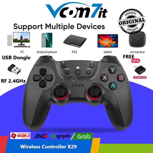 Jual Gamepad Joystick Wireless 2.4GHz X29 PC Laptop Android USB Dongle ...