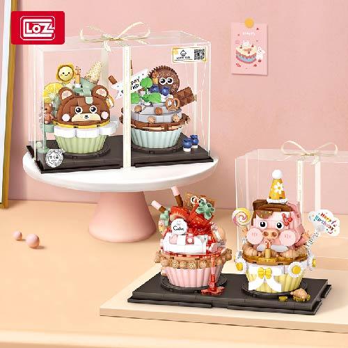Jual LOZ Cupcake // Nano Block Kue Coklat Strawberry Mainan Balok Susun ...