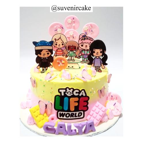 Jual Cake toca boca world life/toca boca cake/kue ulang tahun toca boca ...