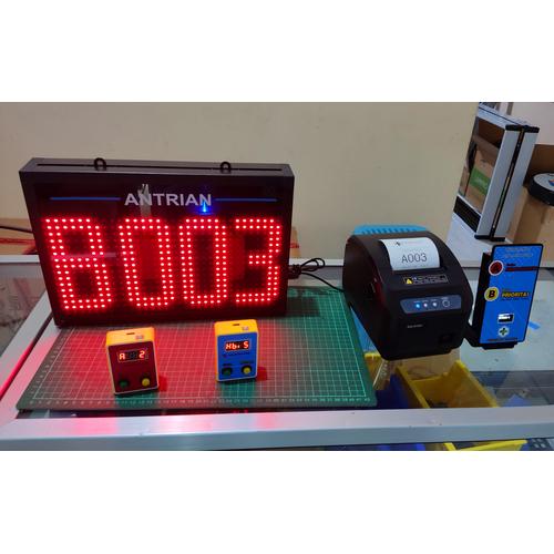 Jual Mesin Antrian Wirelesss 2 layanan Dengan Printer Auto Cut ...